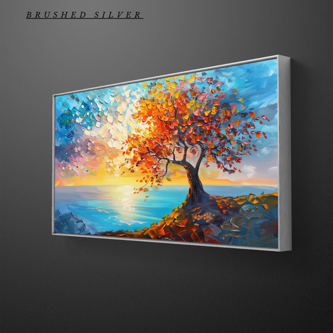 Vibrant Tree of Positive Energy Painting Large Handmade Abstract Art ...