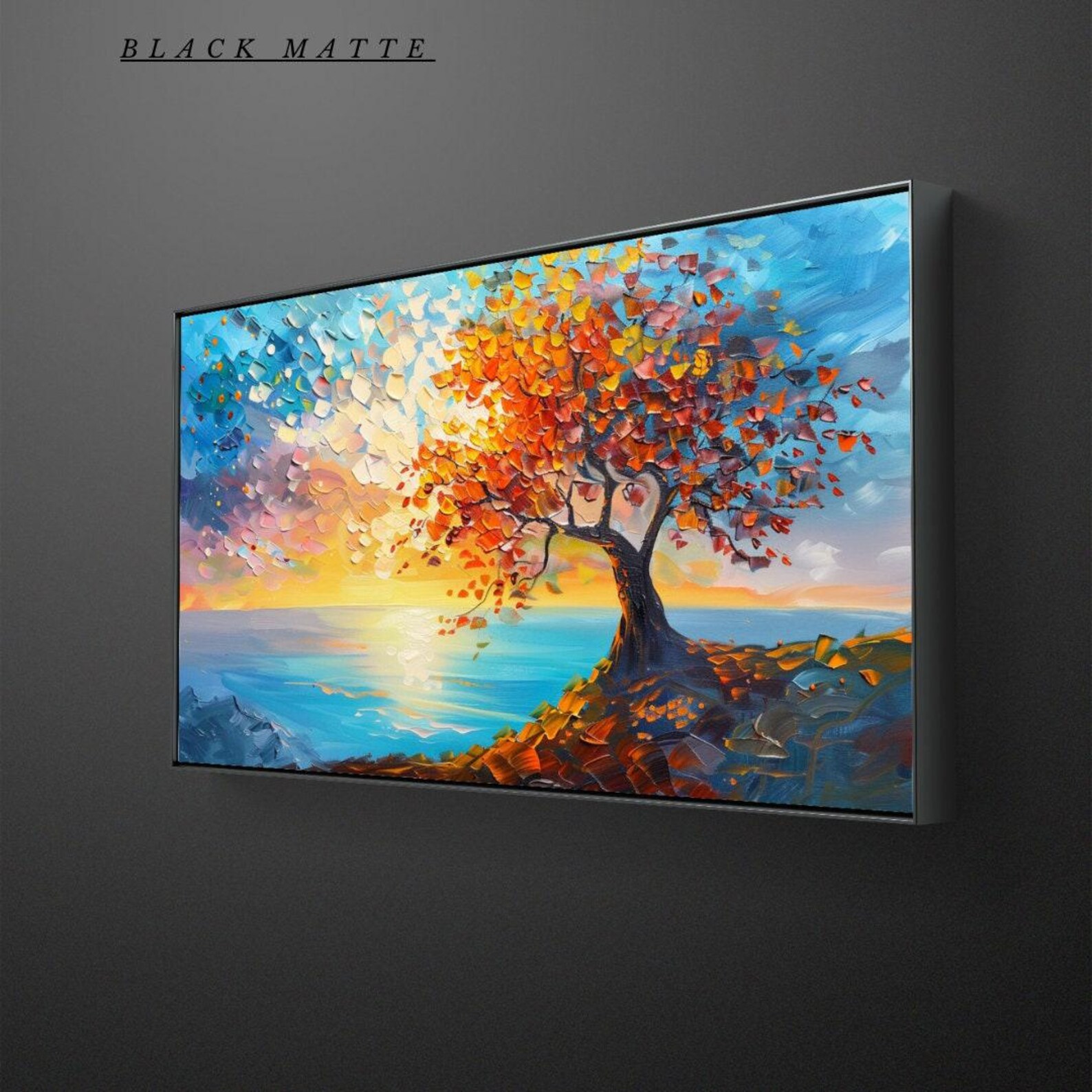 Vibrant Tree of Positive Energy Painting Large Handmade Abstract Art ...