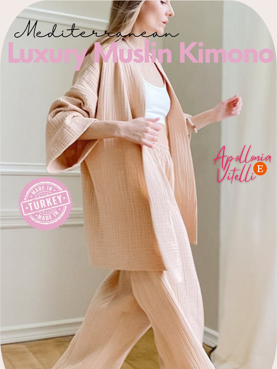 Oversize High Quality Muslin Robe 4 Layer, Soft Cotton Natural Gauze ...