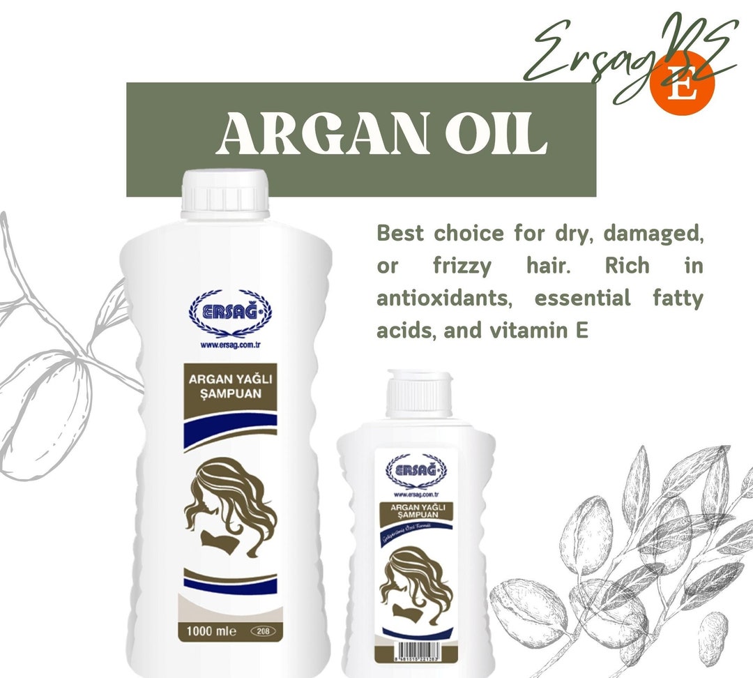 ERSAG Argan Oil Shampoo Natural Powerful Formula - Etsy
