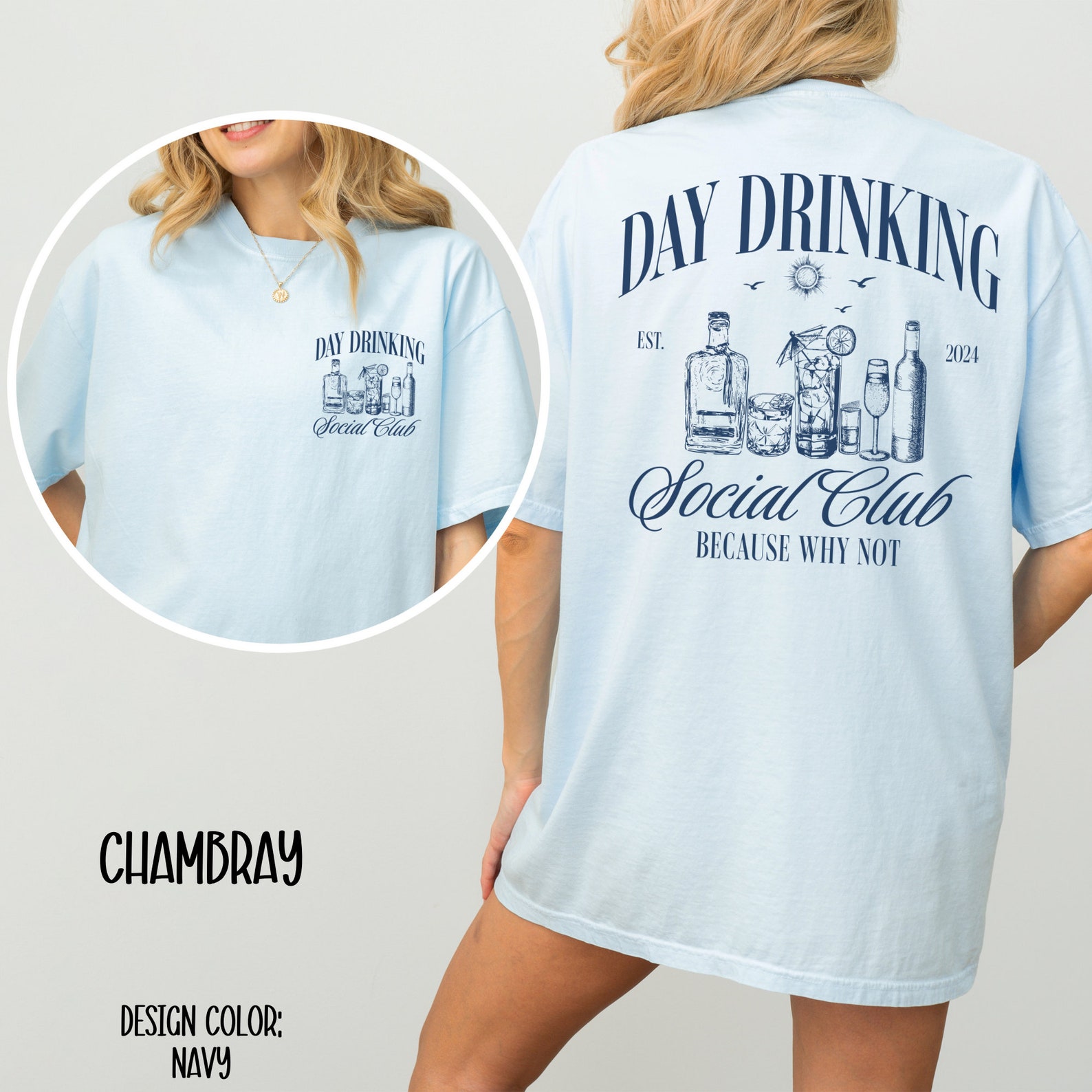 Custom Cocktail Social Club Shirt Personalized Comfort Colors Summer ...