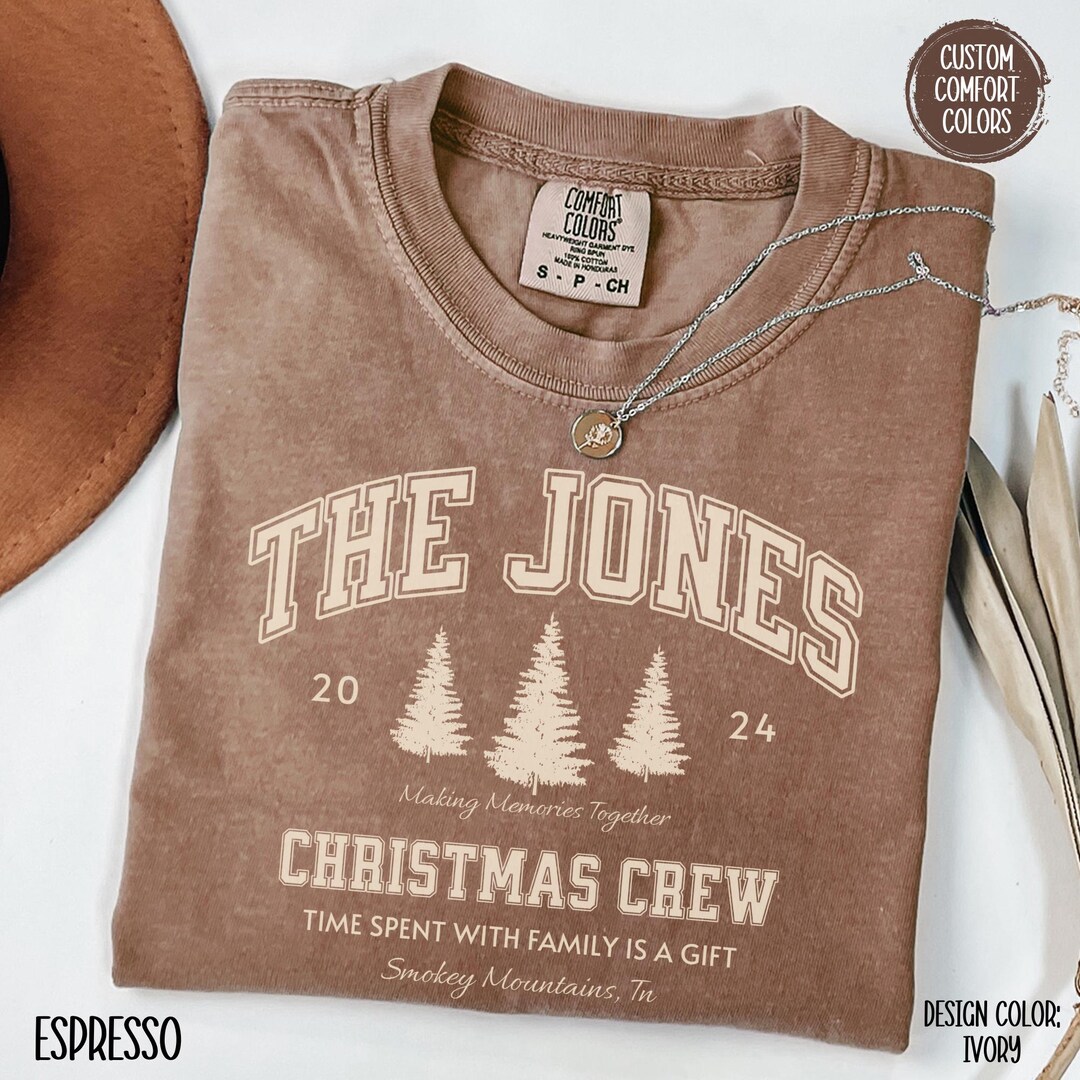 Custom Gifted Family Christmas Shirts Comfort Colors Matching Family ...