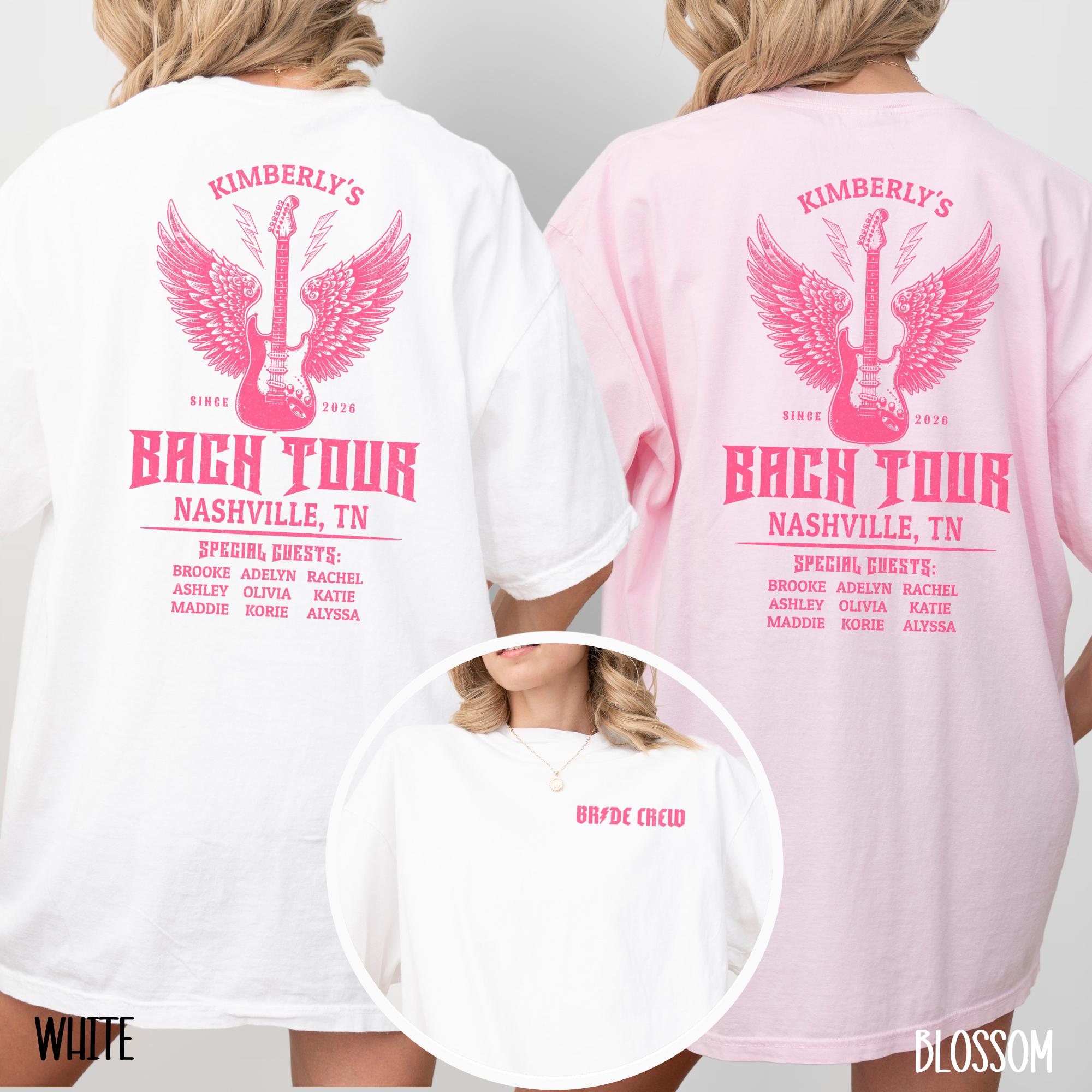 Custom Bach Tour Bachelorette Party Shirts Comfort Colors Vegas ...