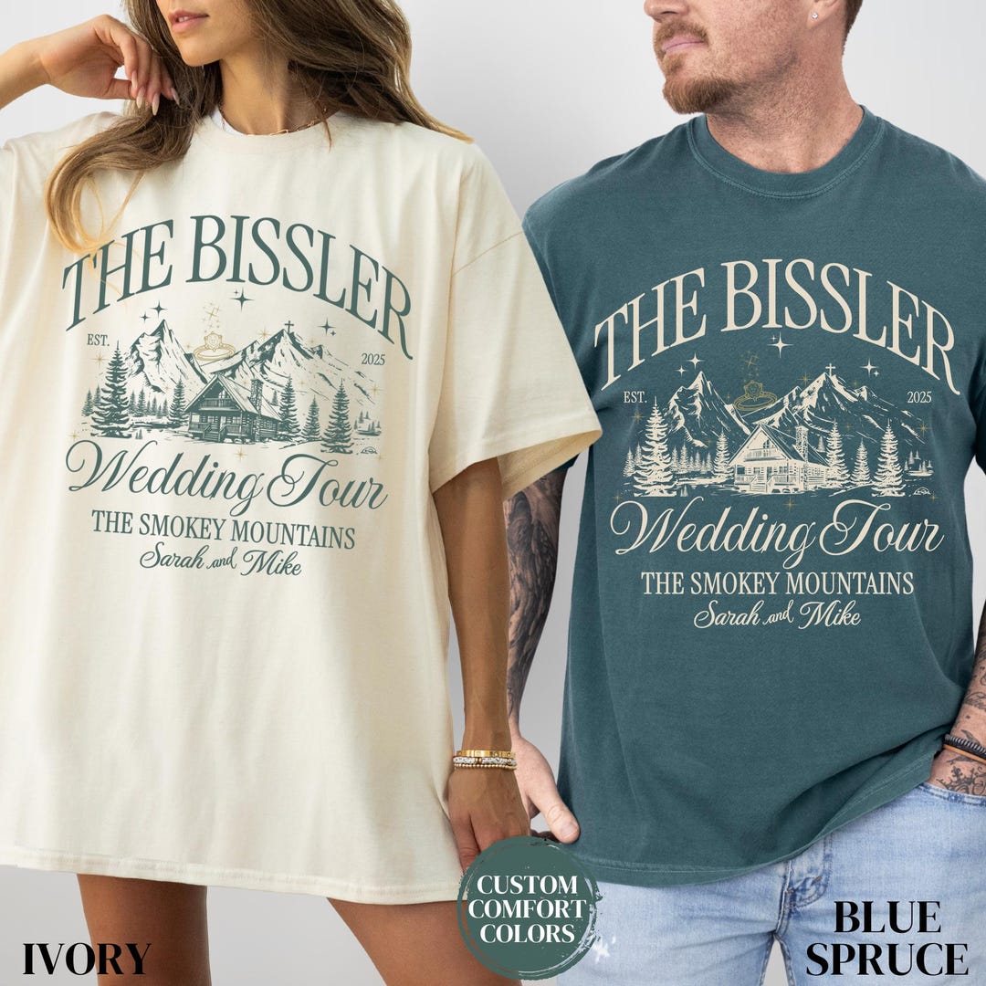 Custom Matching Wedding Tour Shirts Personalized Wedding Weekend Shirt ...