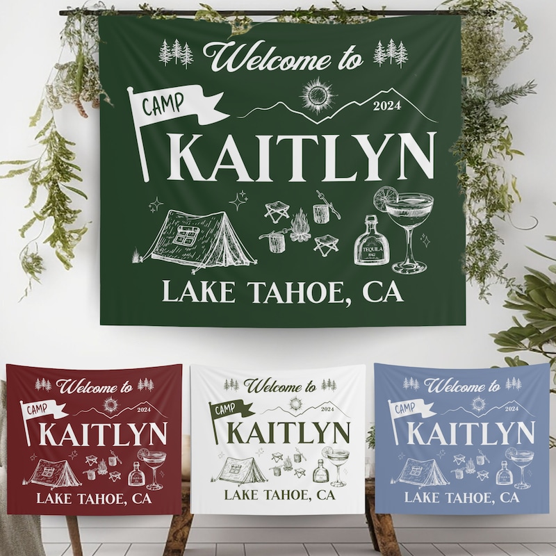 Camping Banner - Etsy