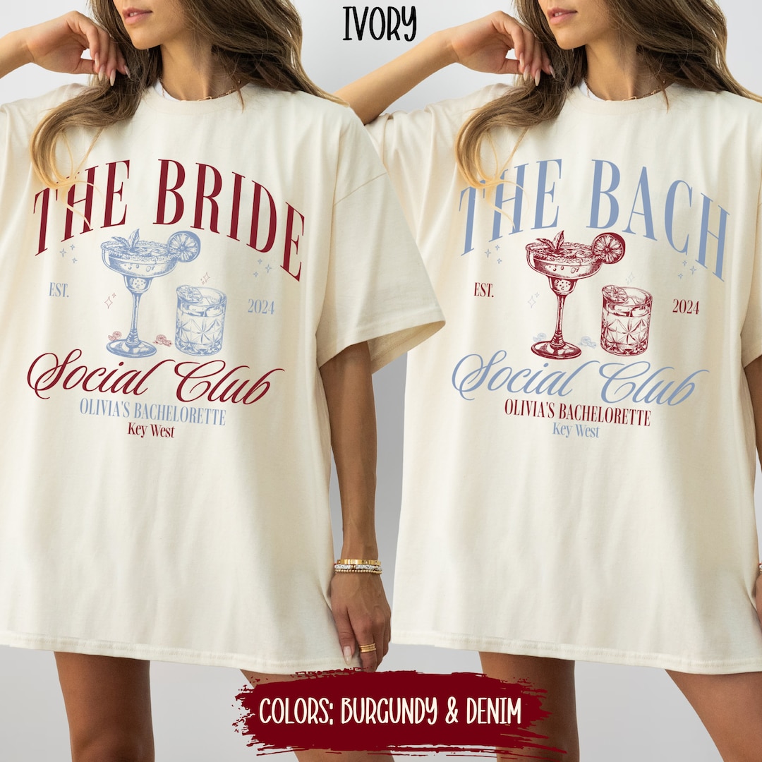 Luxury Bachelorette Merch Custom Cocktail Bachelorette Shirt ...