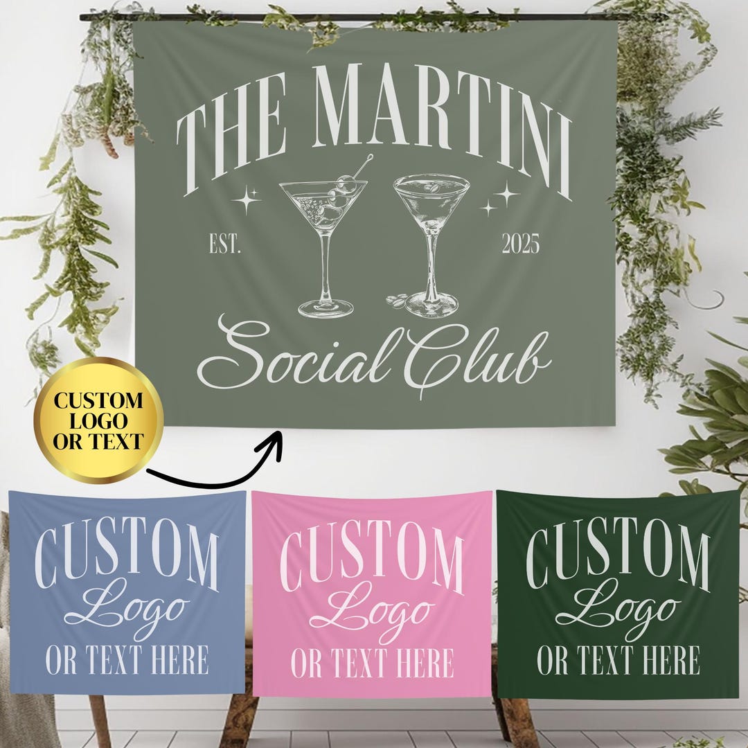 Custom Tapestry Custom Logo Sign Business Logo Sign Photobooth Backdrop ...
