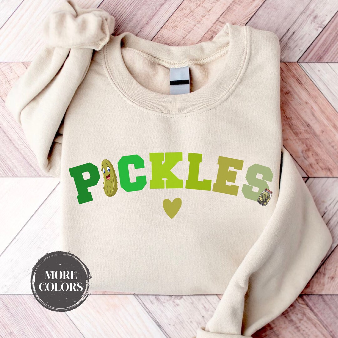 Retro Pickle Sweatshirt Pickle Jar Sweatshirt Pickles Sweater Funny ...