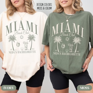Custom Destination Bachelorette Party Shirt Cocktail Bach Club Key West ...