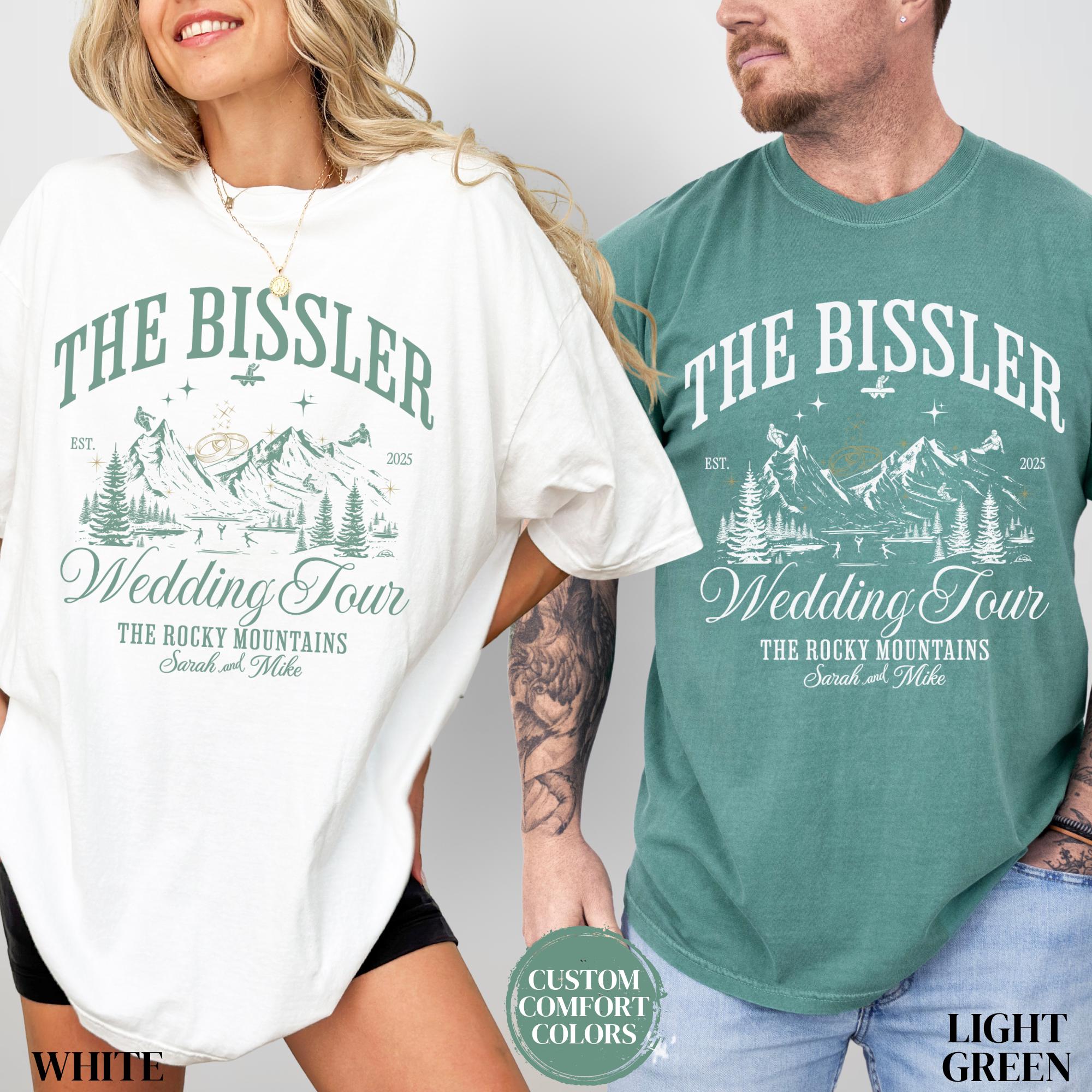 Custom Matching Wedding Tour Shirts Personalized Wedding Weekend Shirt ...