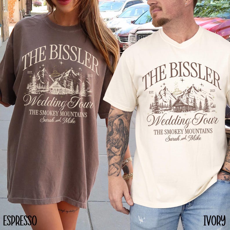 Custom Matching Wedding Tour Shirts Personalized Wedding Weekend Shirt ...