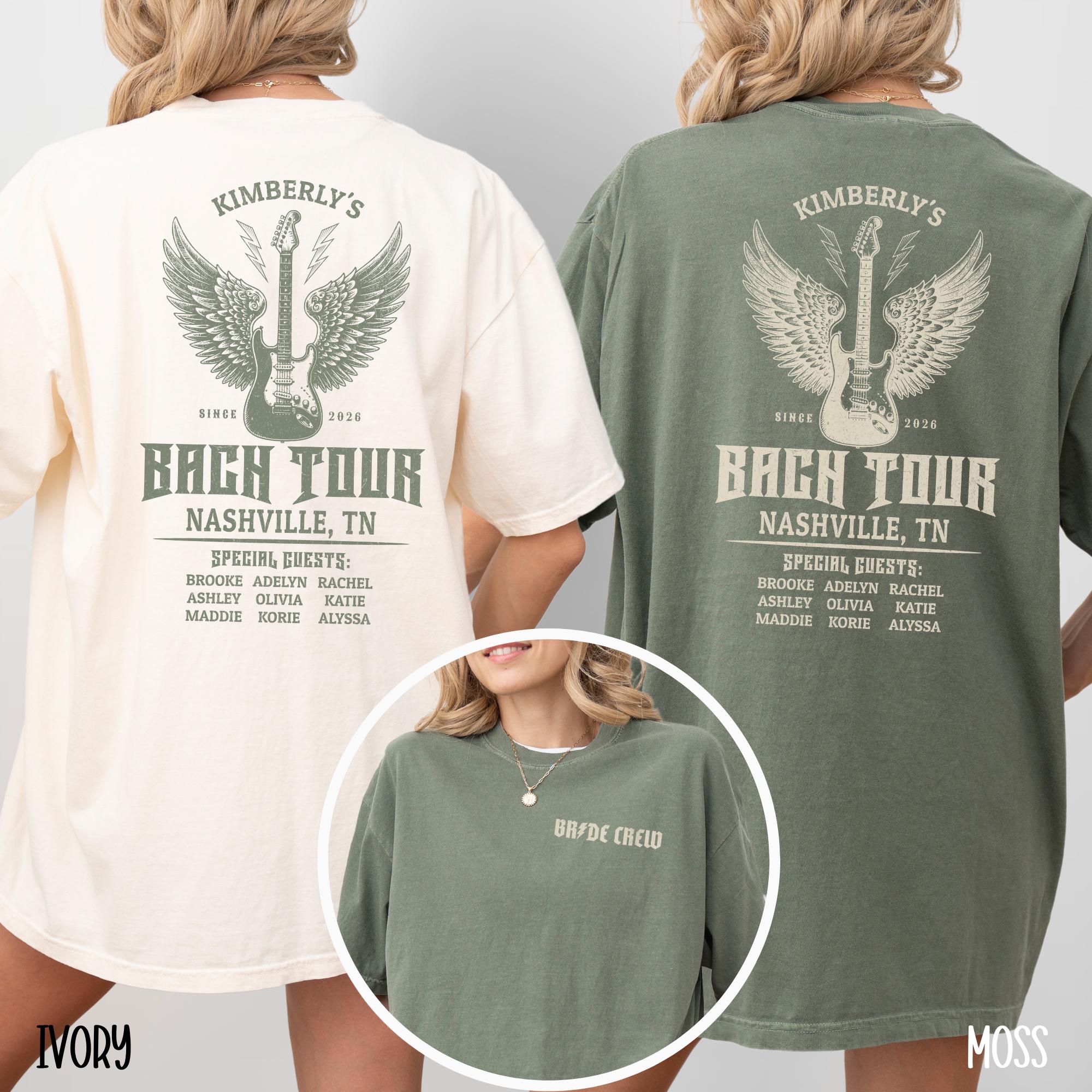 Custom Bach Tour Bachelorette Party Shirts Comfort Colors Vegas ...