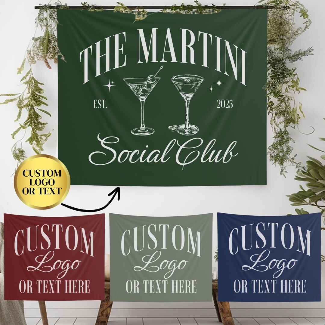 Custom Tapestry Custom Logo Sign Business Logo Sign Photobooth Backdrop ...