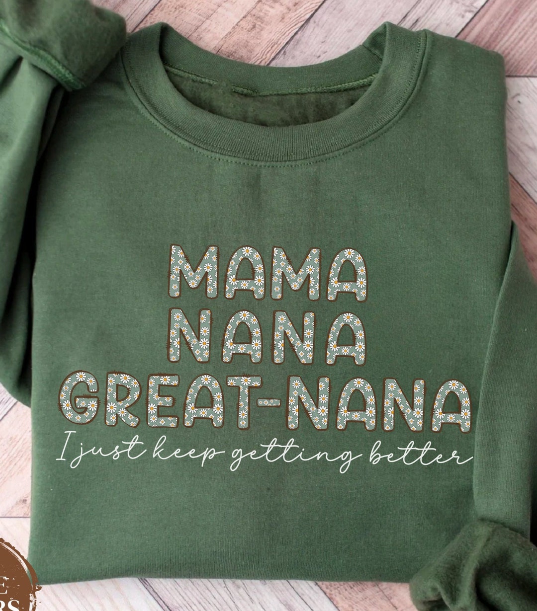 Mom Nana Great Nana Sweatshirt Nana Sweater Floral Great Grandma ...