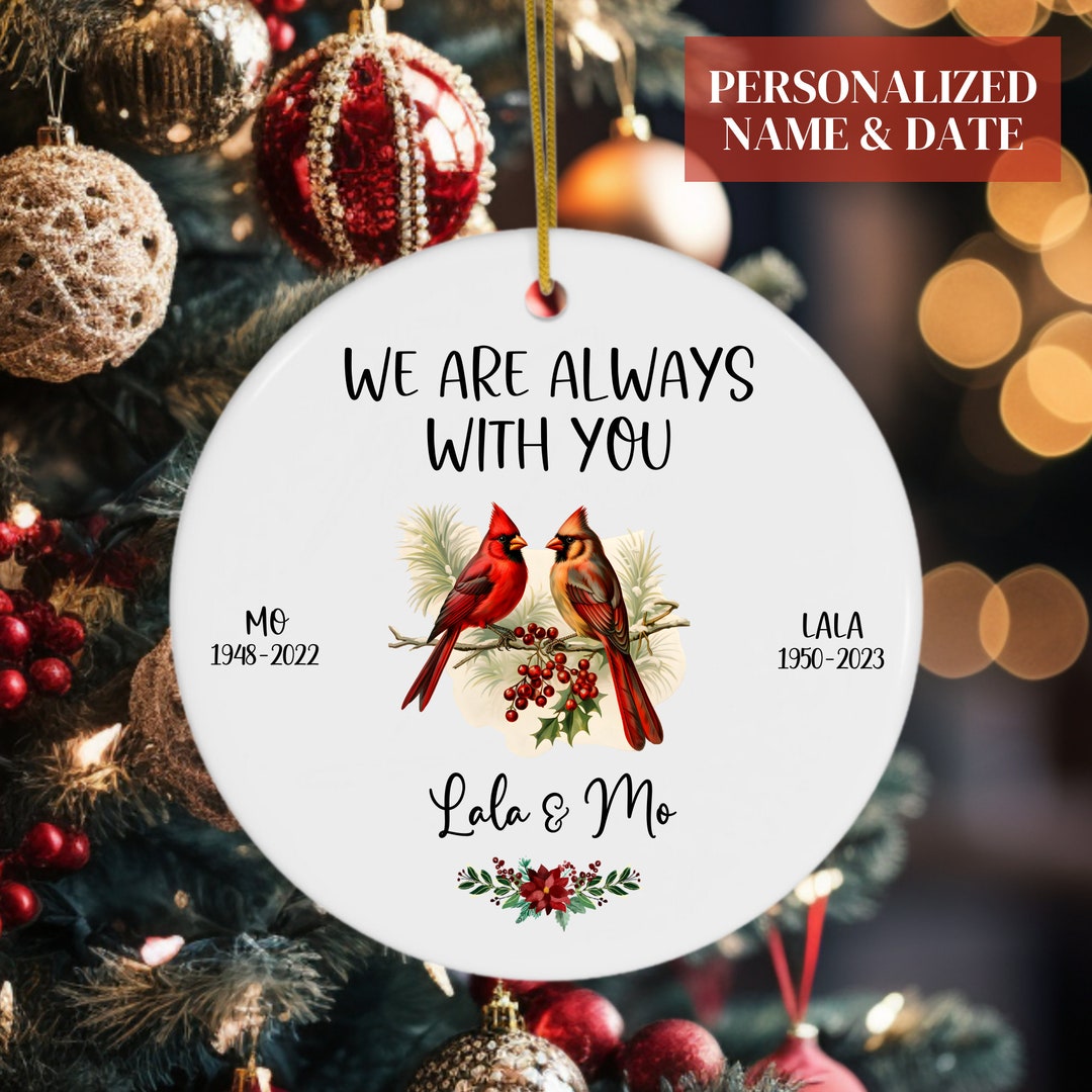 Personalized Cardinal Memorial Ornament in Loving Memory Ornament ...