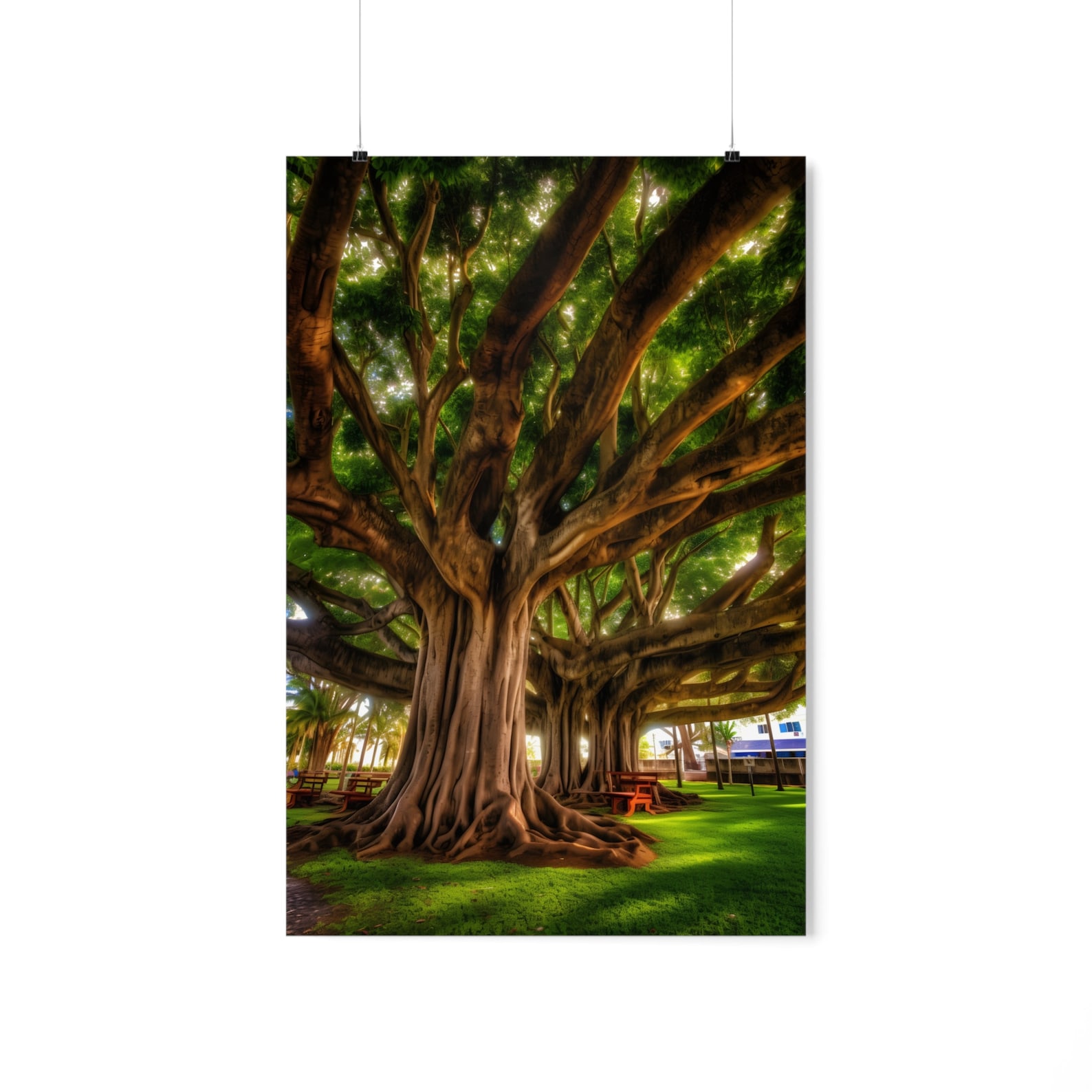 Lahaina Banyan Tree, Lahaina Art, Hawaii Print, Maui, Hawaii Art ...