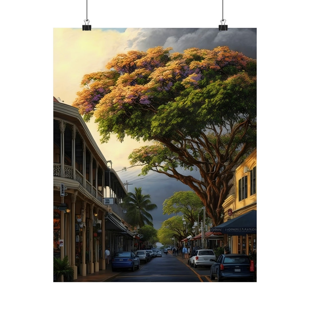 Lahaina, Hawaii Print, Maui, Hawaii Art, Hawaii Beach, Ocean Scene ...
