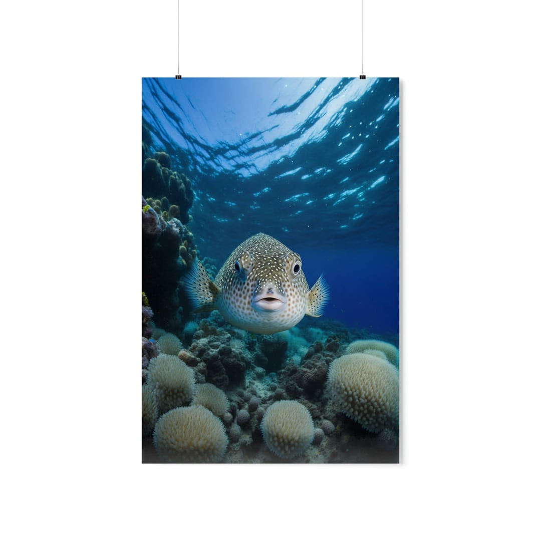 Puffer Fish Hawaii, Hawaii Print, Maui, Hawaii Art, Hawaii Beach, Ocean ...