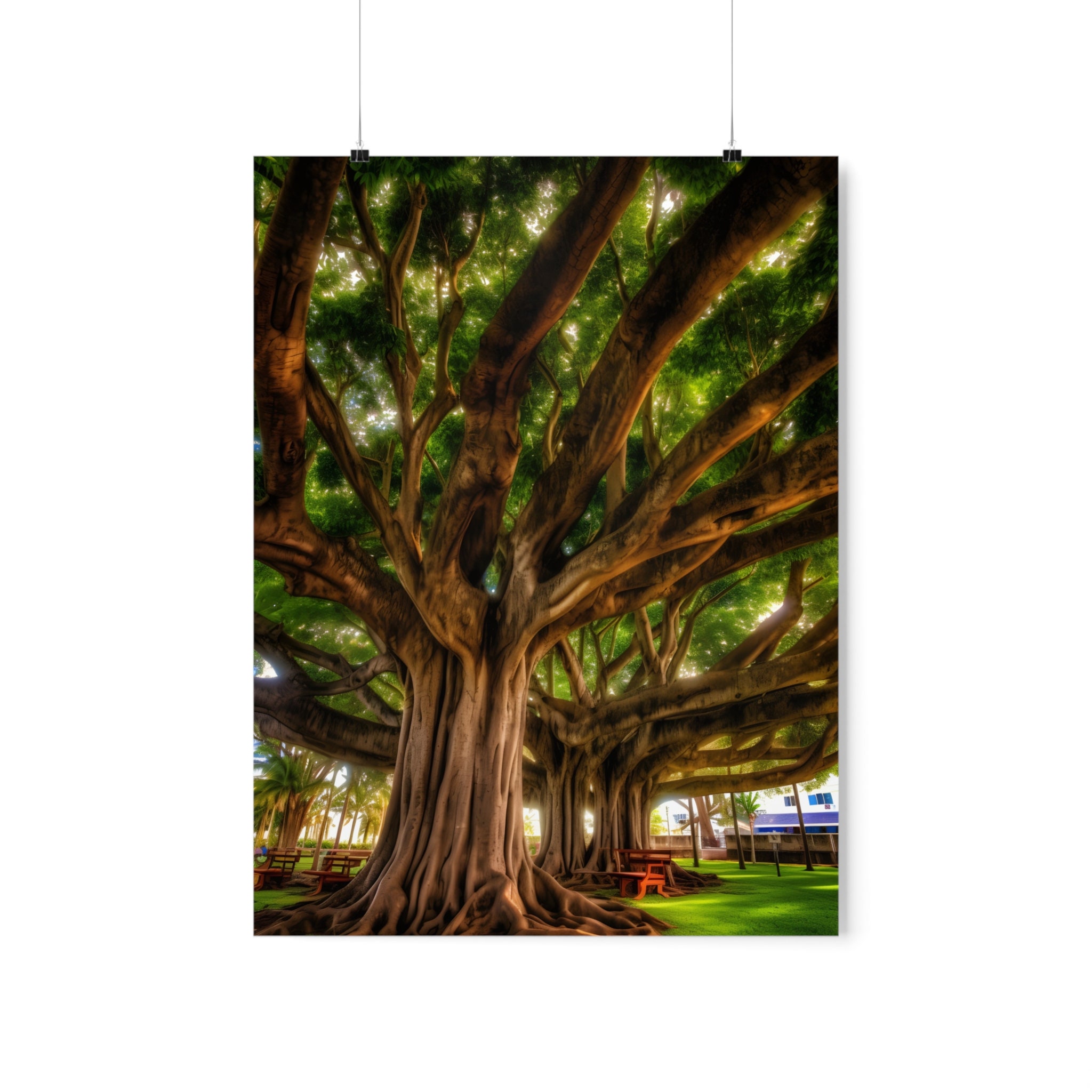Lahaina Banyan Tree, Lahaina Art, Hawaii Print, Maui, Hawaii Art ...