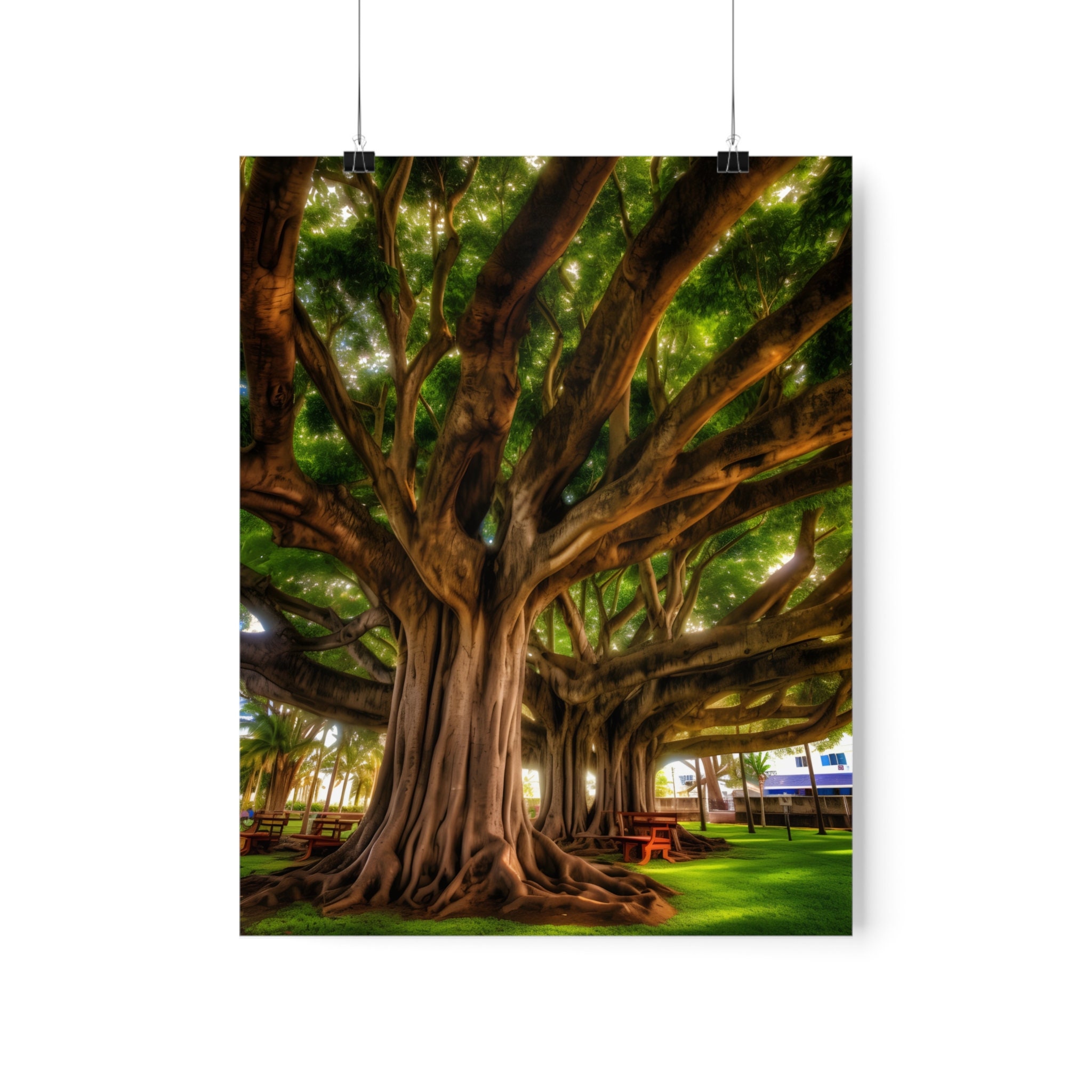 Lahaina Banyan Tree, Lahaina Art, Hawaii Print, Maui, Hawaii Art ...