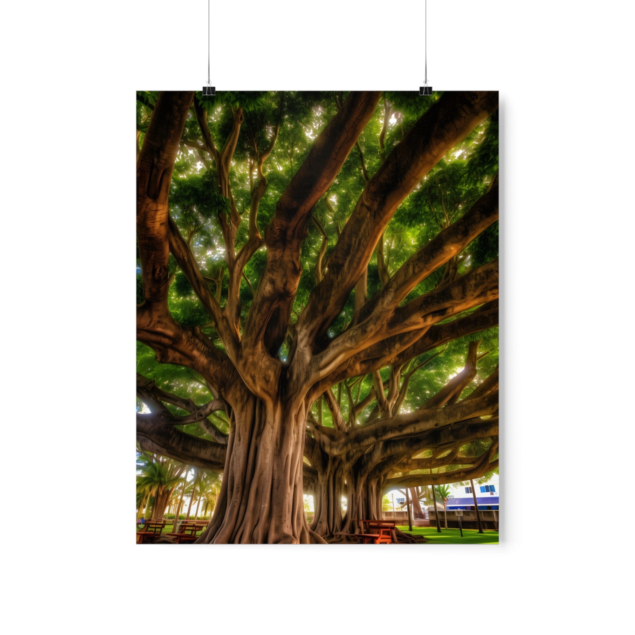 Lahaina Banyan Tree, Lahaina Art, Hawaii Print, Maui, Hawaii Art ...