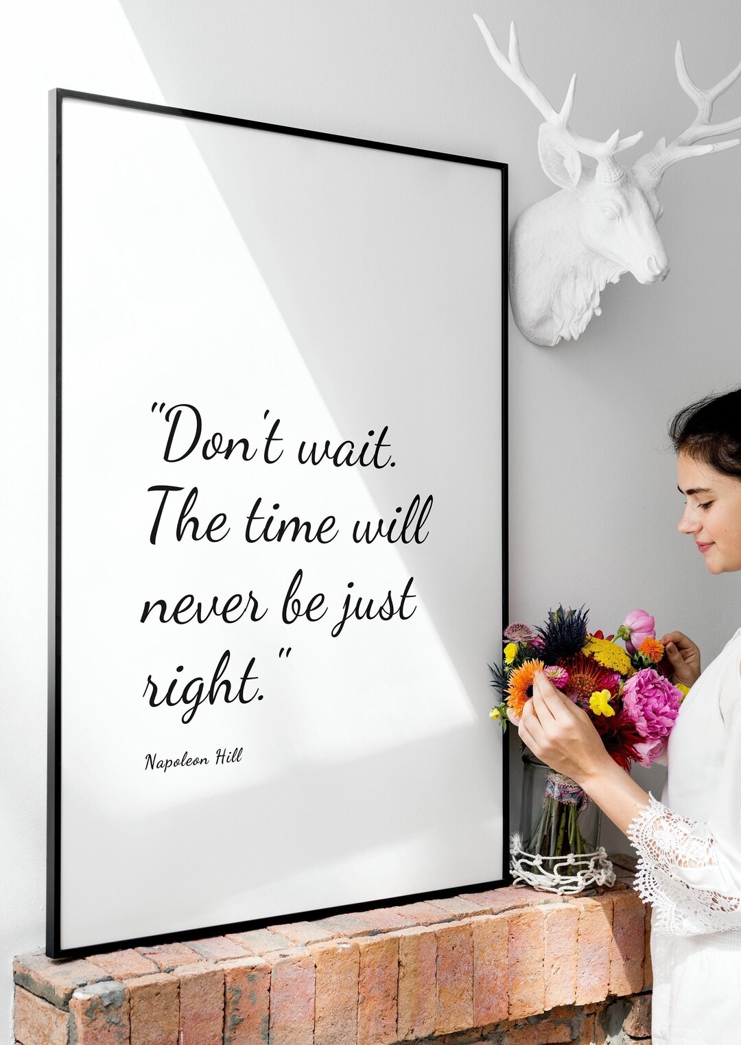 Don't Wait Motivational Quote Wall Poster | Download | Inspirational ...