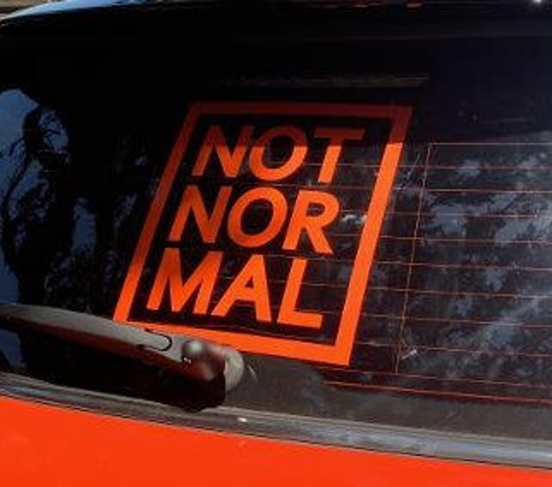 Not Normal Decal - Etsy