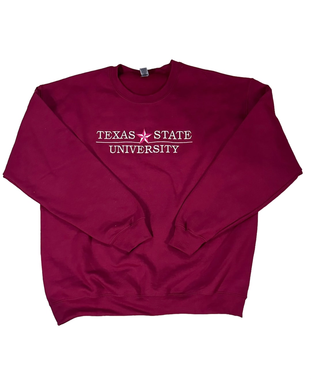 Texas State University Embroidered Sweatshirt. Custom College ...