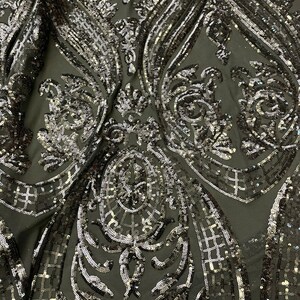 Black Stretch Sequin Fabric/sequin Fabric/sequin for Prom, Wedding ...