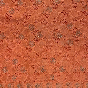Coral Color Lace /cotton Lace/corded Lace With Stone/guipure Fashion ...