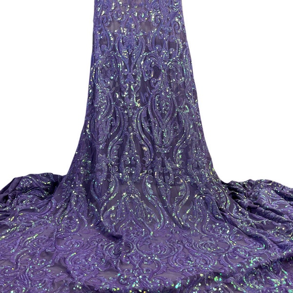 Lavender Stretch Sequin Fabric - Etsy