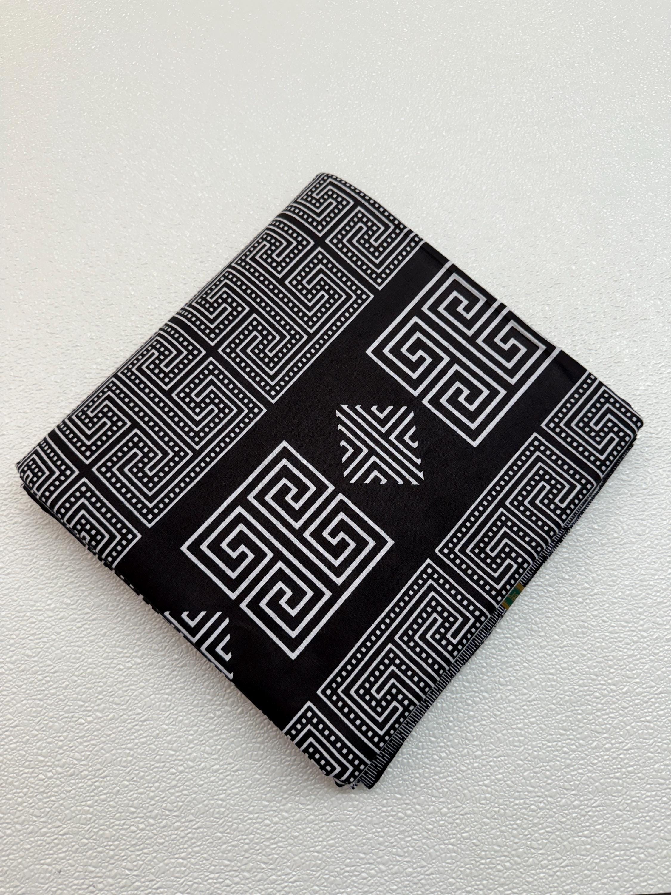 Black & White African Print Fabric| Cotton Print Fabri- Inspired by ...