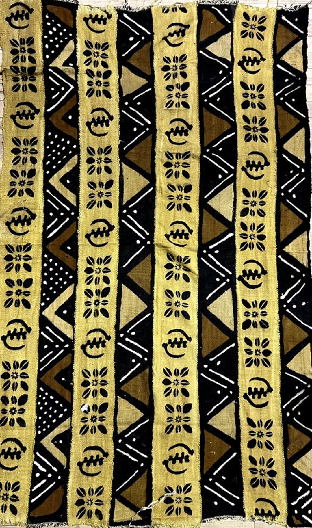 Original Authentic Mali Mud Cloth Black White Brown Mocha-mo2320 - Etsy