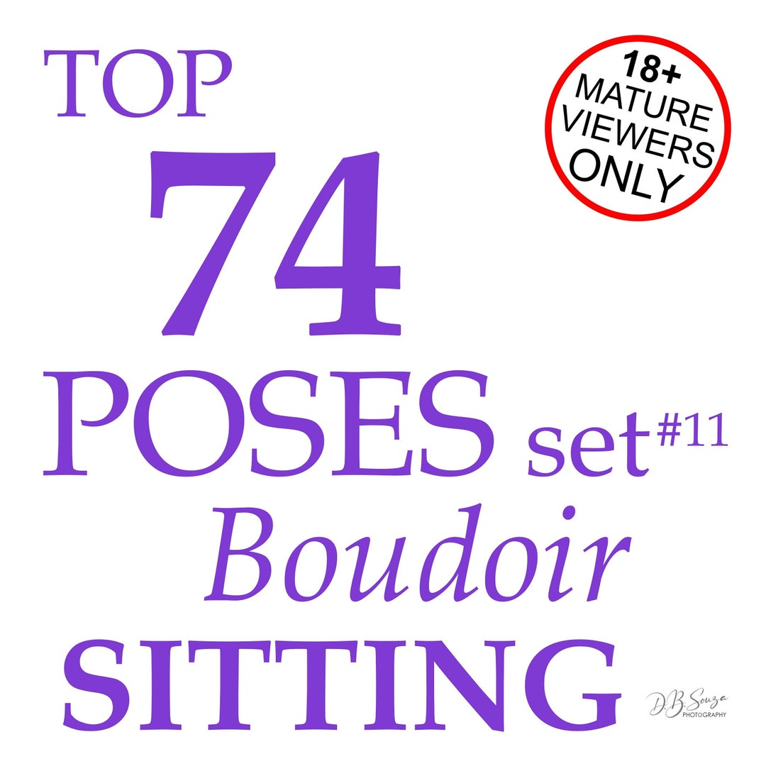 Boudoir Set of Digital Images of Sitting Poses for Models, Reference ...