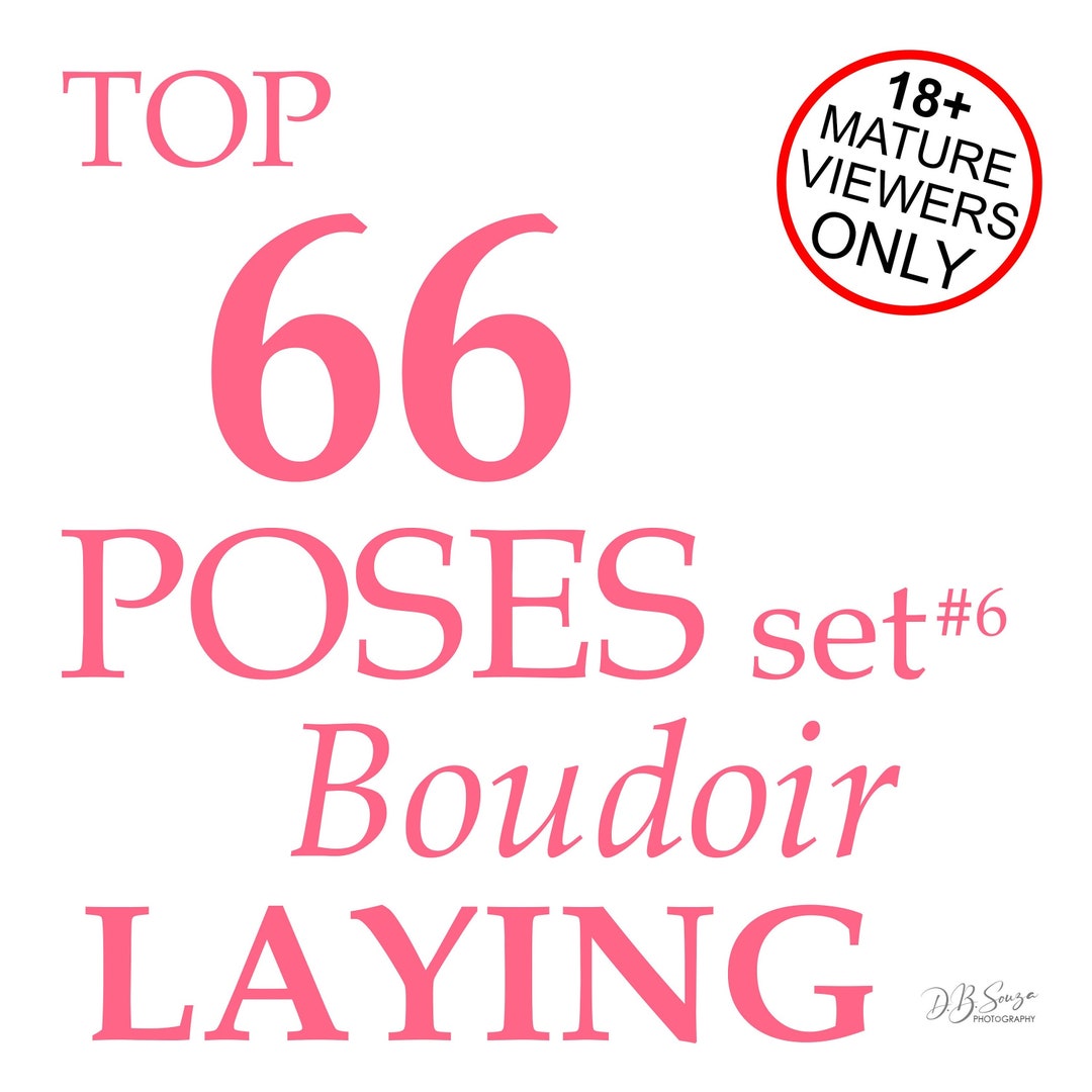 Boudoir Set of Digital Images of Laying Poses for Models, Reference ...
