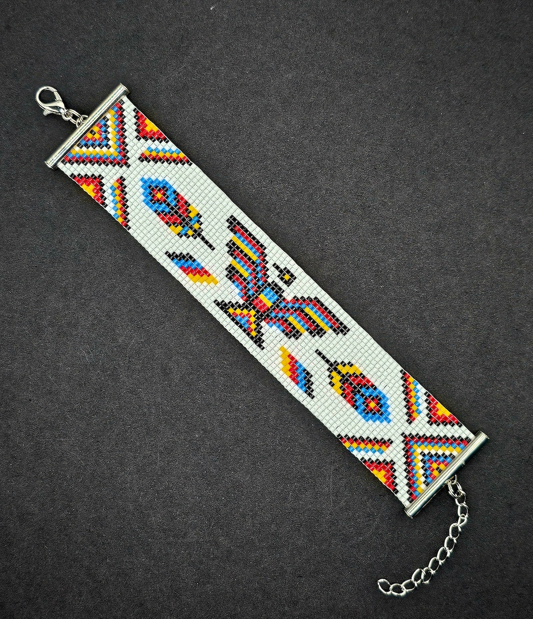 Handmade Beaded Native Bracelet / Handmade Beaded Native Bracelet - Etsy