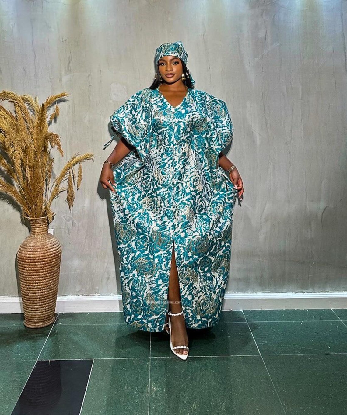 African Kaftan Bubu Damask Outfit for Every Woman Made With Quality ...