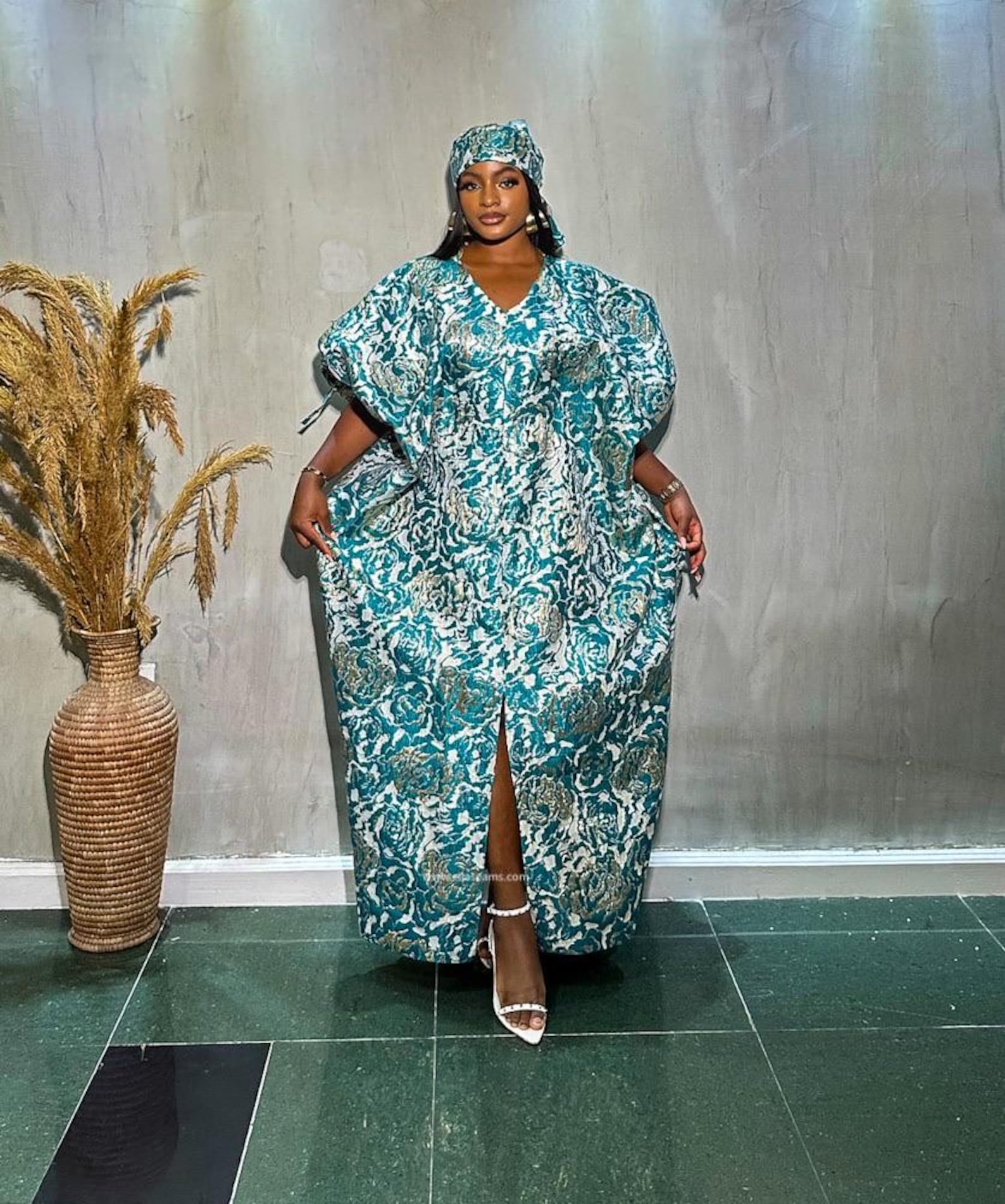 African Kaftan Bubu Damask Outfit for Every Woman Made With Quality ...
