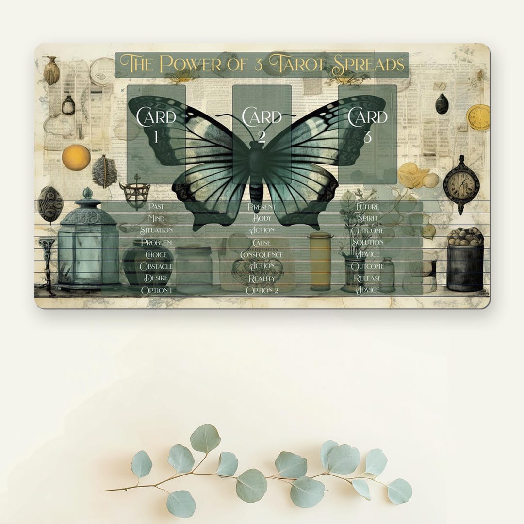 Butterfly Ephemera Tarot Mat: Neoprene Divination Reading Mat - Etsy