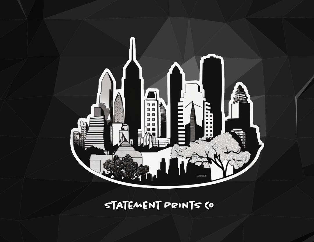 Philadelphia Sticker, Philly Sticker, Philadelphia Skyline Sticker ...