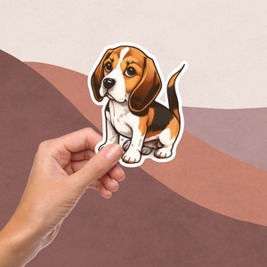 Beagle Sticker, Beagle Decal, Cute Beagle Sticker, Cute Beagle Decal ...