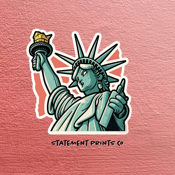 Lady Liberty Sticker - Etsy