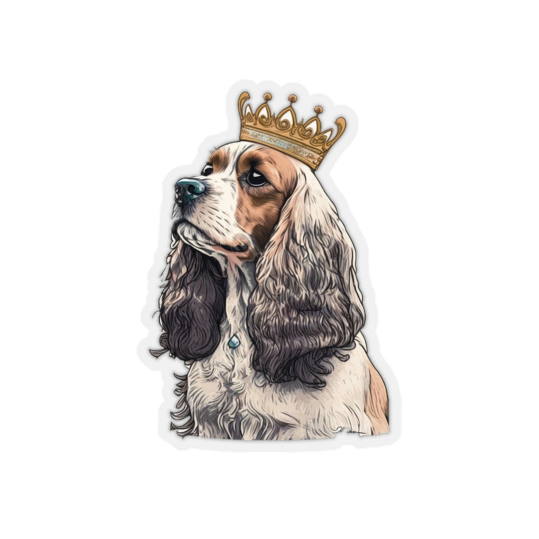 Royal Cocker Spaniel Cartoon Prince Princess King Queen - Etsy