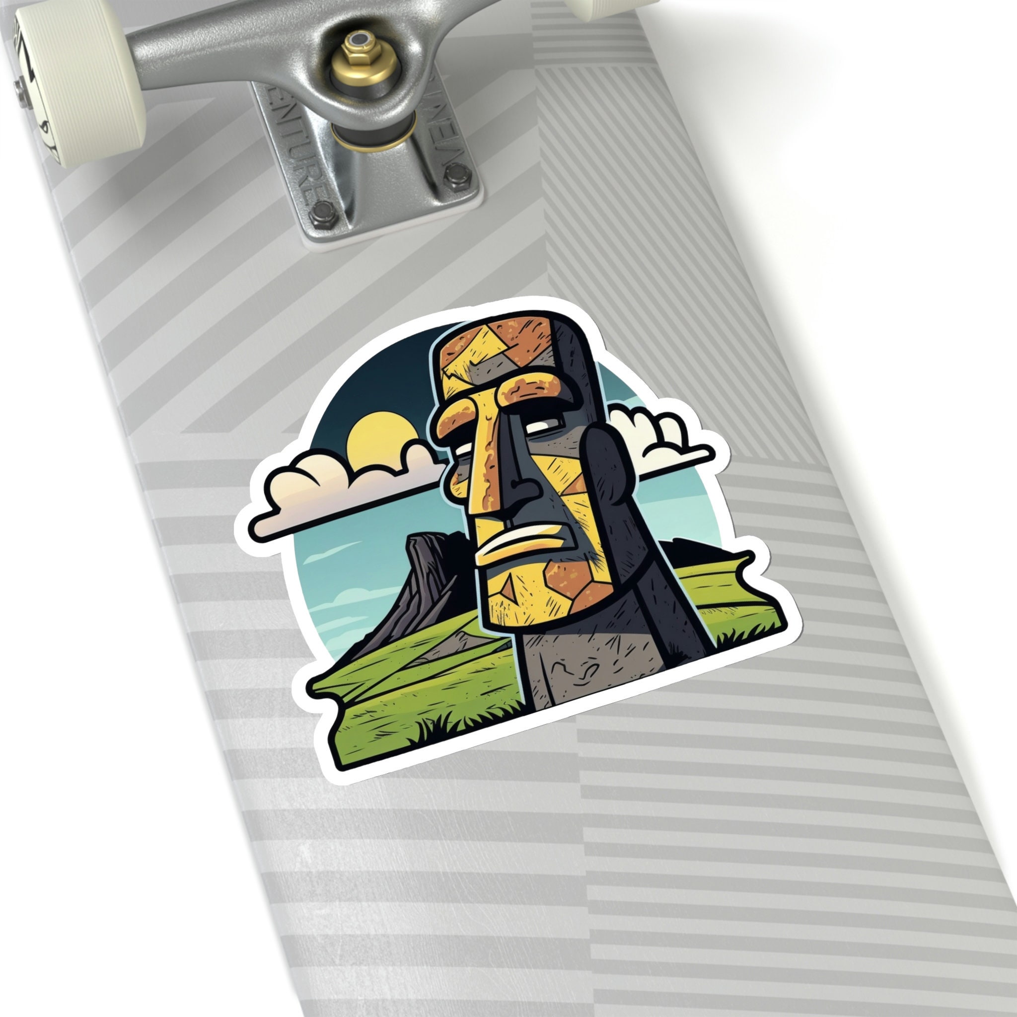 Easter Island Sticker Moai Head Sticker Easter Island - Etsy
