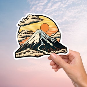 Mount Fuji Sticker, Fuji Sticker, Japan Sticker, Japan Mount Fuji ...