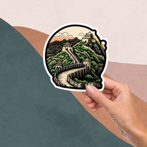 Great Wall of China Sticker, Wall of China Sticker, Great Wall of China ...