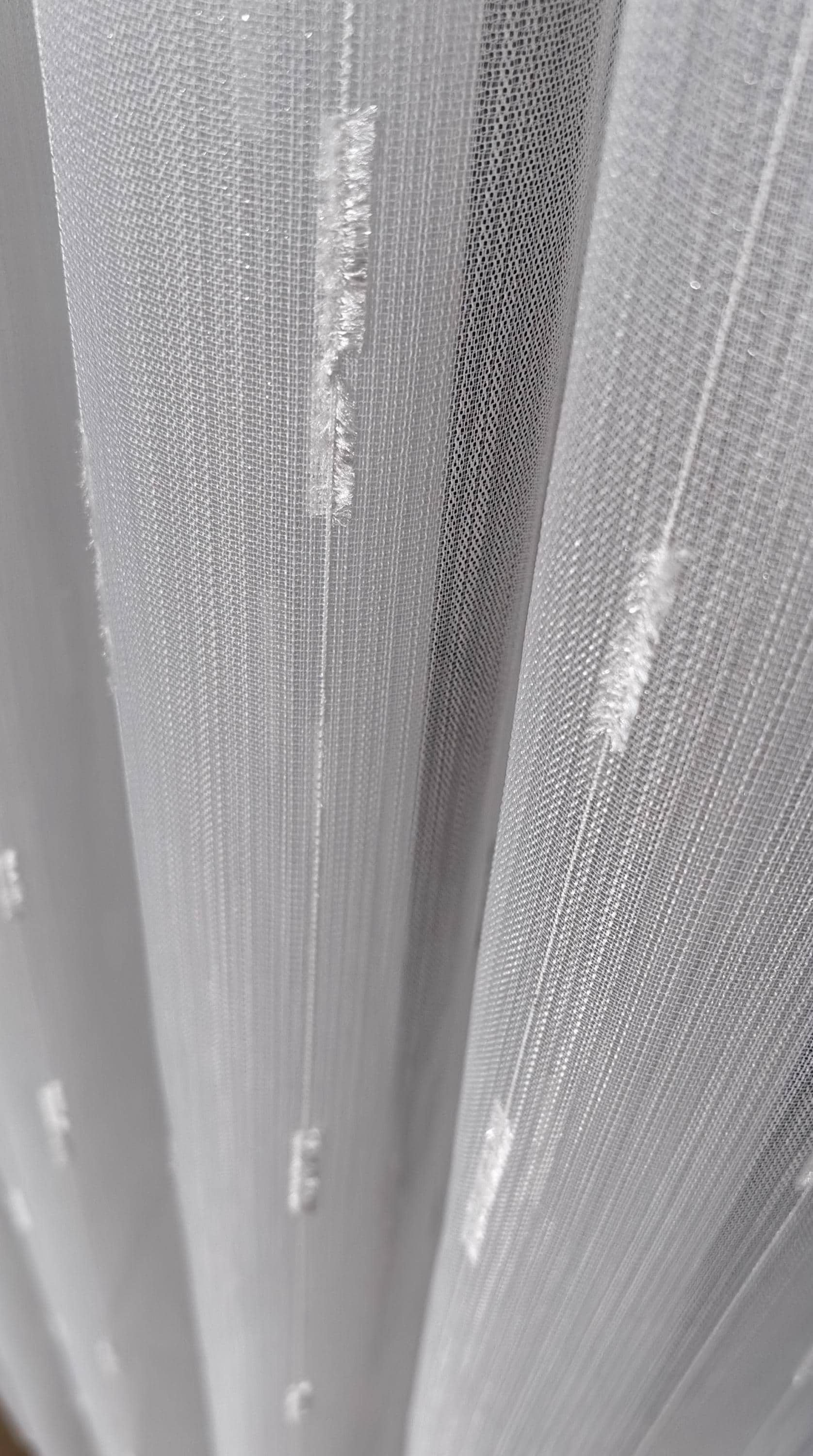 White Sheer Curtain Panel, Modern Living Room Tulle, Grommet Top - Etsy