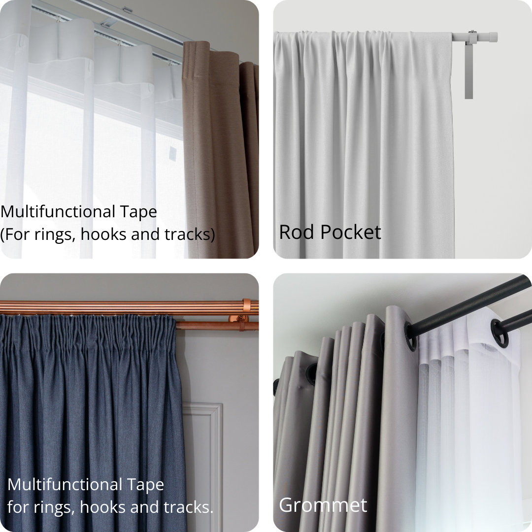 Modern Geometric Curtain Panels, Custom Handmade Curtains, Luxury ...