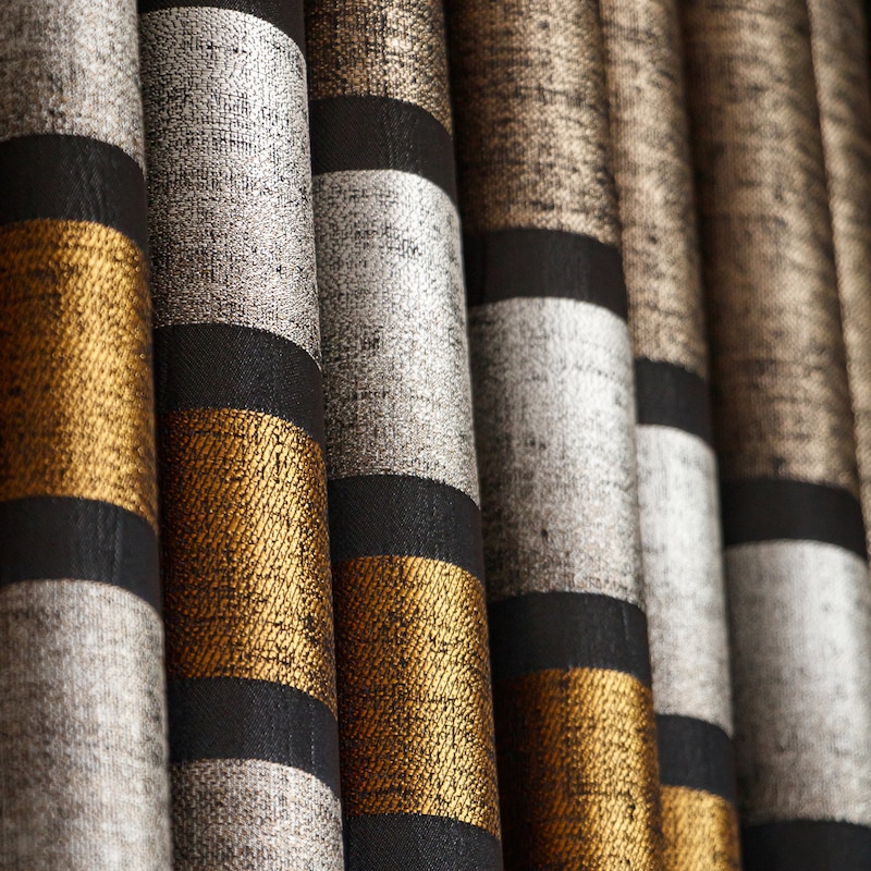 Color Block Curtains - Etsy