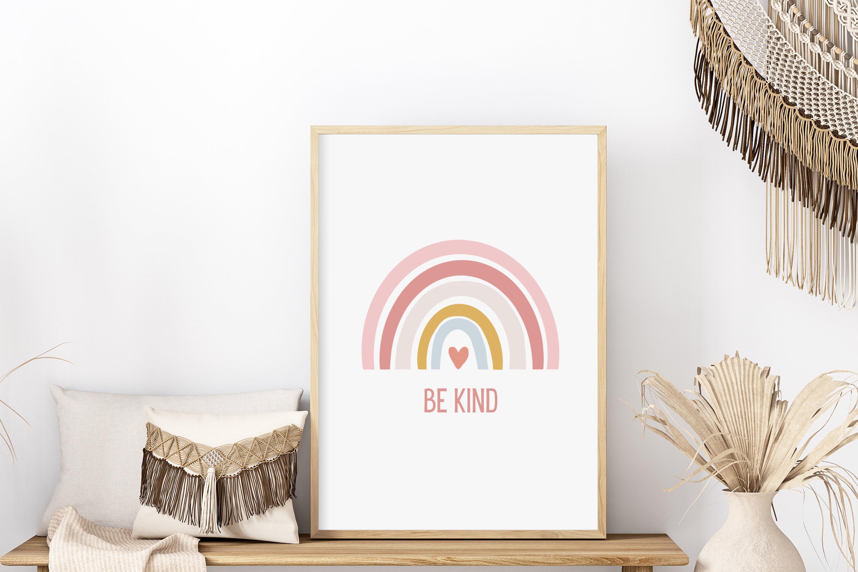 BE KIND Printable Wall Art - Etsy